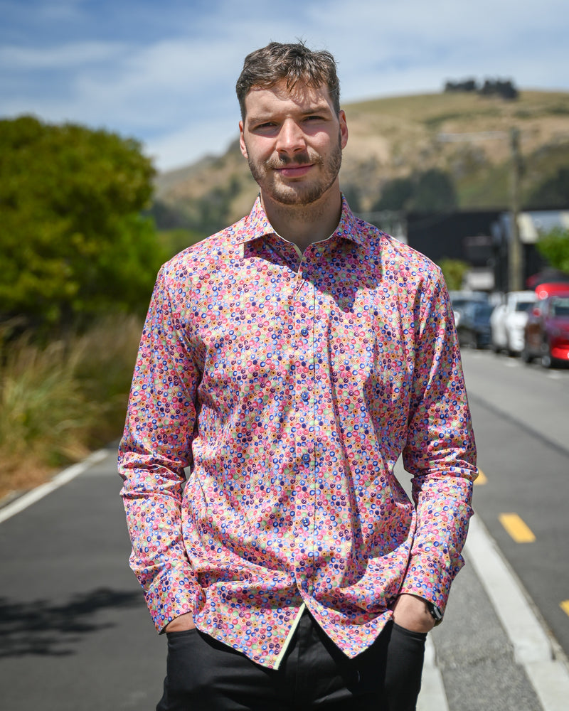 Jimmy Fox | Long-sleeve Shirt | Cotton | Bubbles – Munns the Man's Store