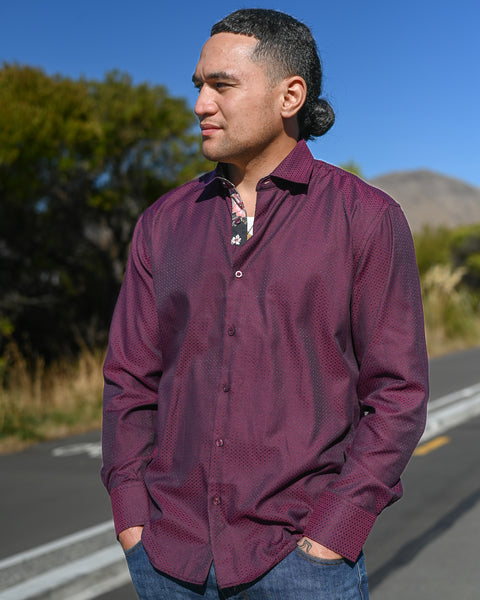 Scoop long-sleeved Shirt - Cotton Mix – Munns the Man's Store