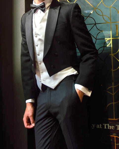 WEDDING SUIT HIRE | Evening Tails Trousers | Black – Munns the Man's Store