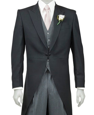 SUIT HIRE | Morning Tails Jacket | Black – Munns the Man's Store
